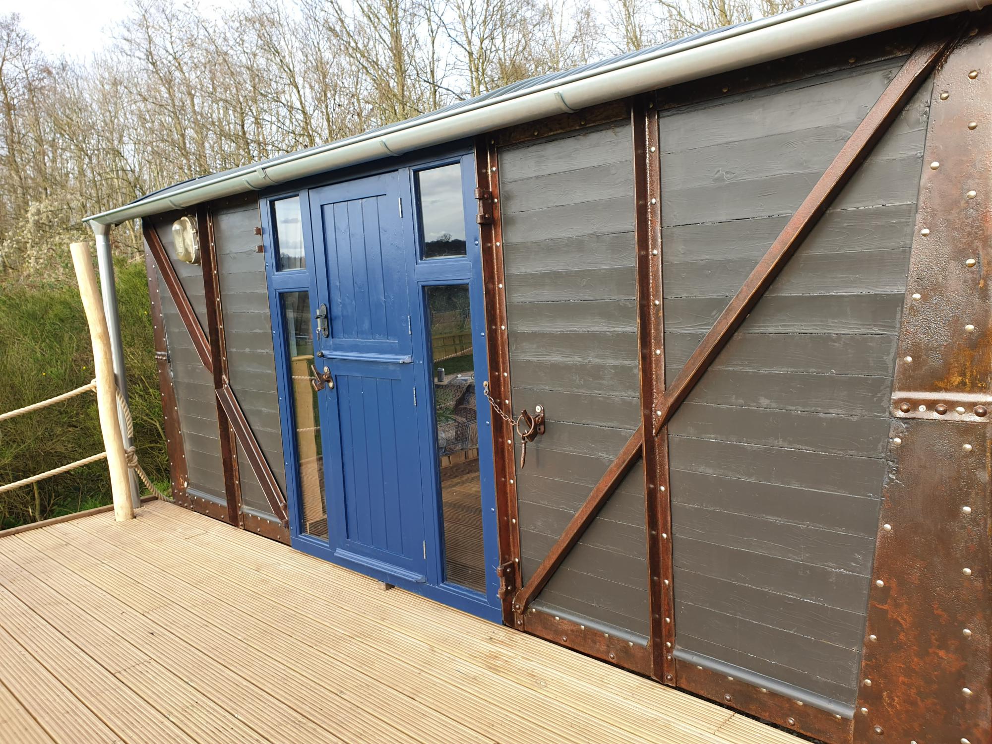 Berney - converted Railway Carriage 3 at Whitlingham Broad Campsite ...