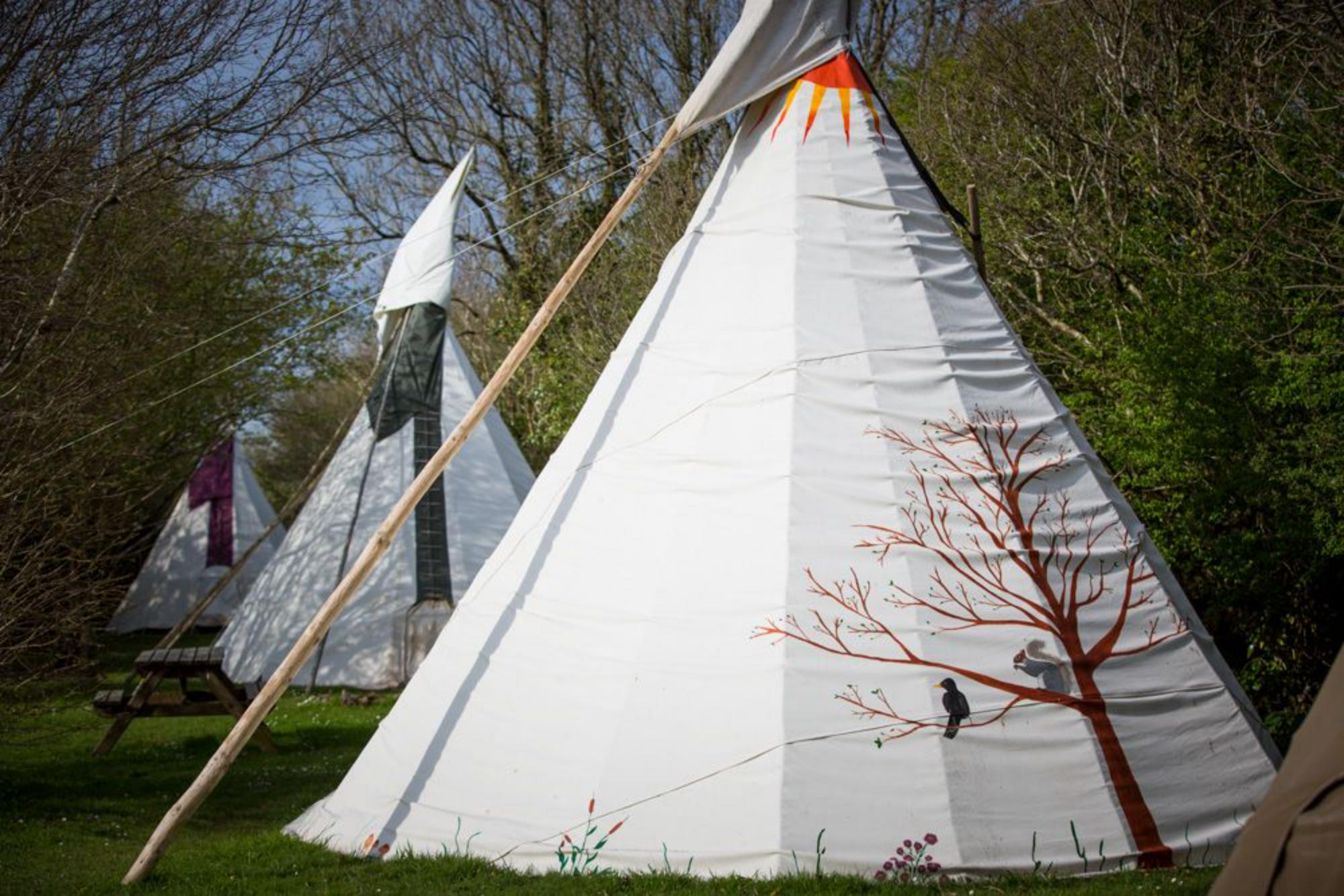 Large Tipi 9 - Village Field 4 at Cornish Tipi Holidays & Camping ...