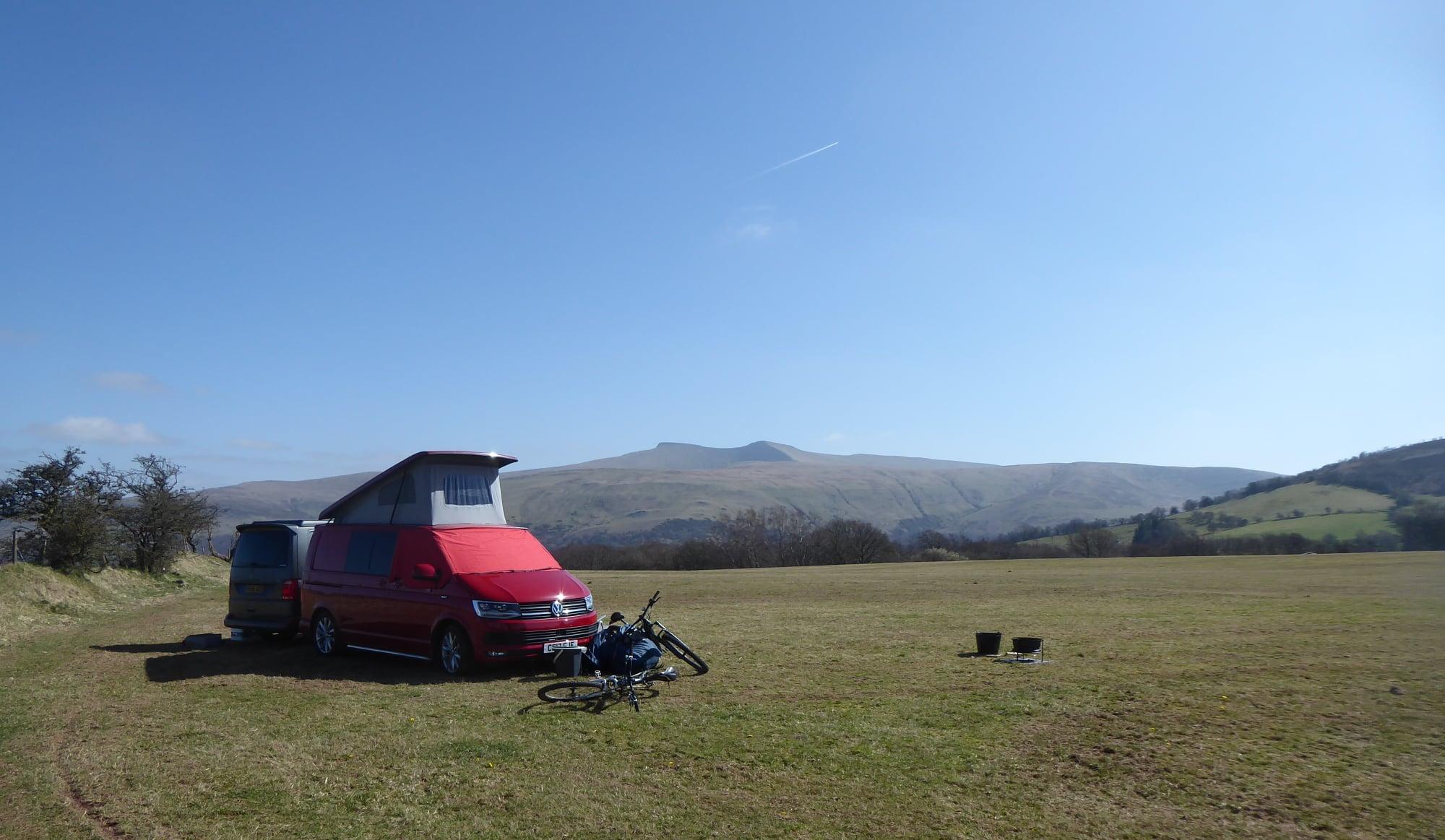Camping Pitch 1 at Pwllyn Farm Camping - Bedful Web Bookings (39596)