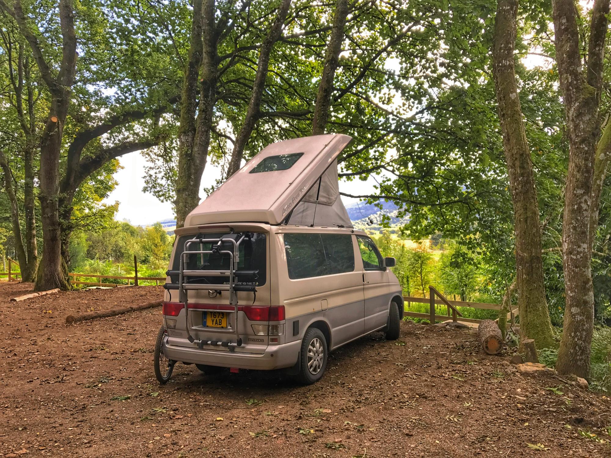 Campervan Pitch 80 at Comrie Croft - Bedful Web Bookings (38951)